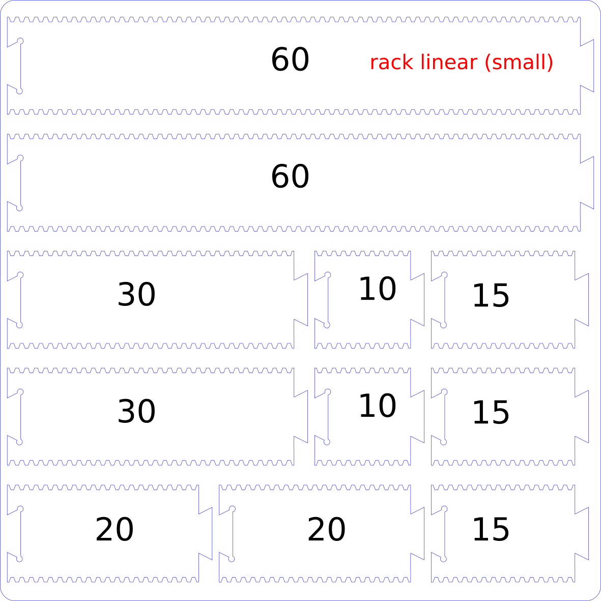 Linear Modular Gear Set – WildGears